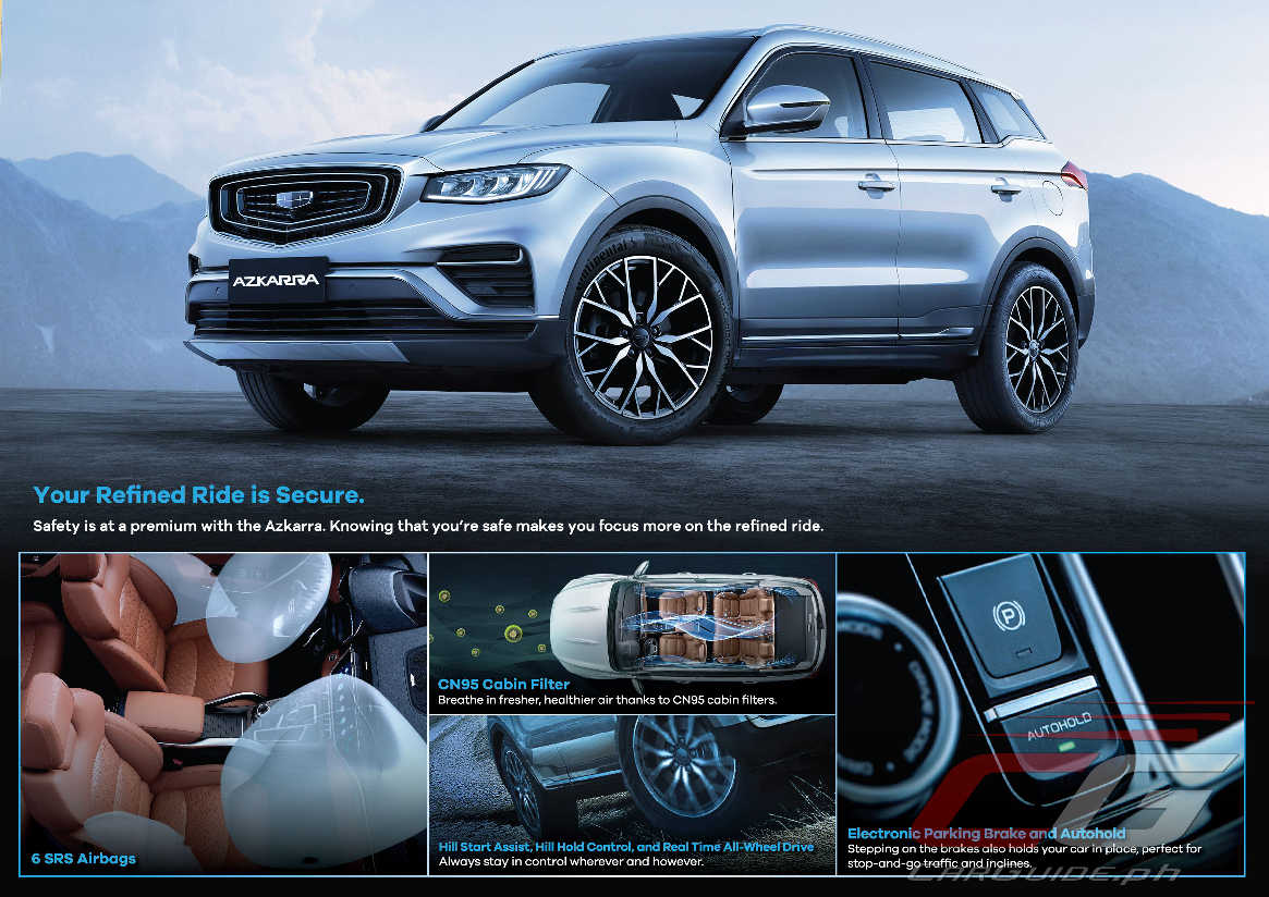 These are the Full Specs, Brochure of the 2020 Geely Azkarra | CarGuide.PH | Philippine Car News ...