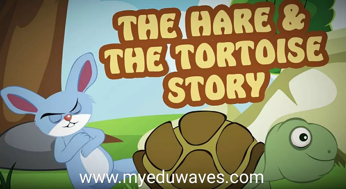 The Hare and The Tortoise Story with Moral for Kids
