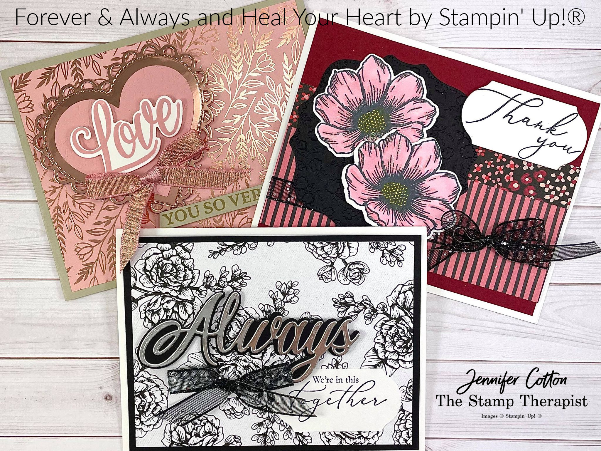 The Stamp Therapist: Three cards with Stampin' Up®!'s Forever & Always ...