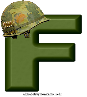Monica Michielin Alphabets: MILITARY HELMET CAMOUFLAGE SOLDIER ALPHABET