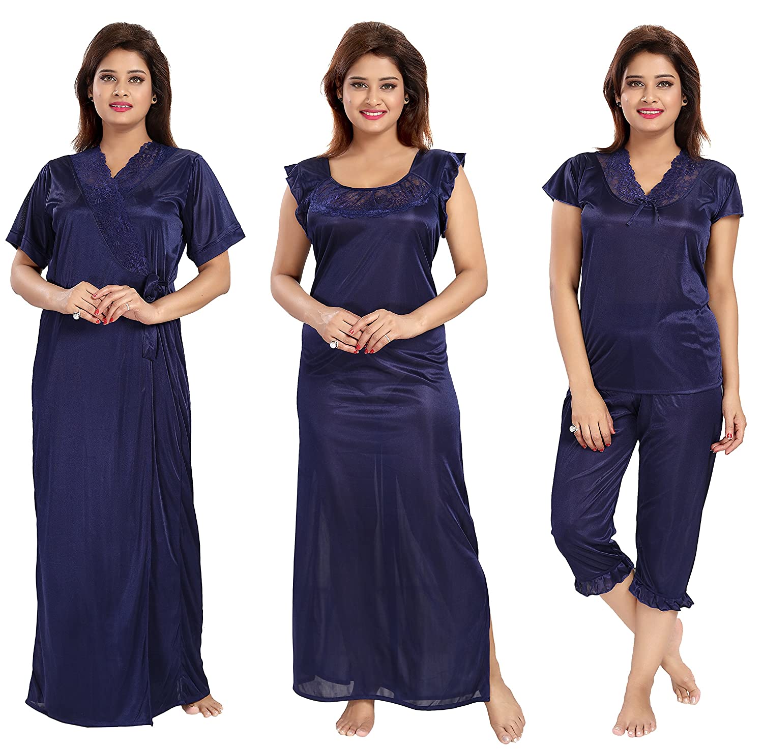 Best 50 satin nighty combo sets | Top Most Best Selling Product Collection