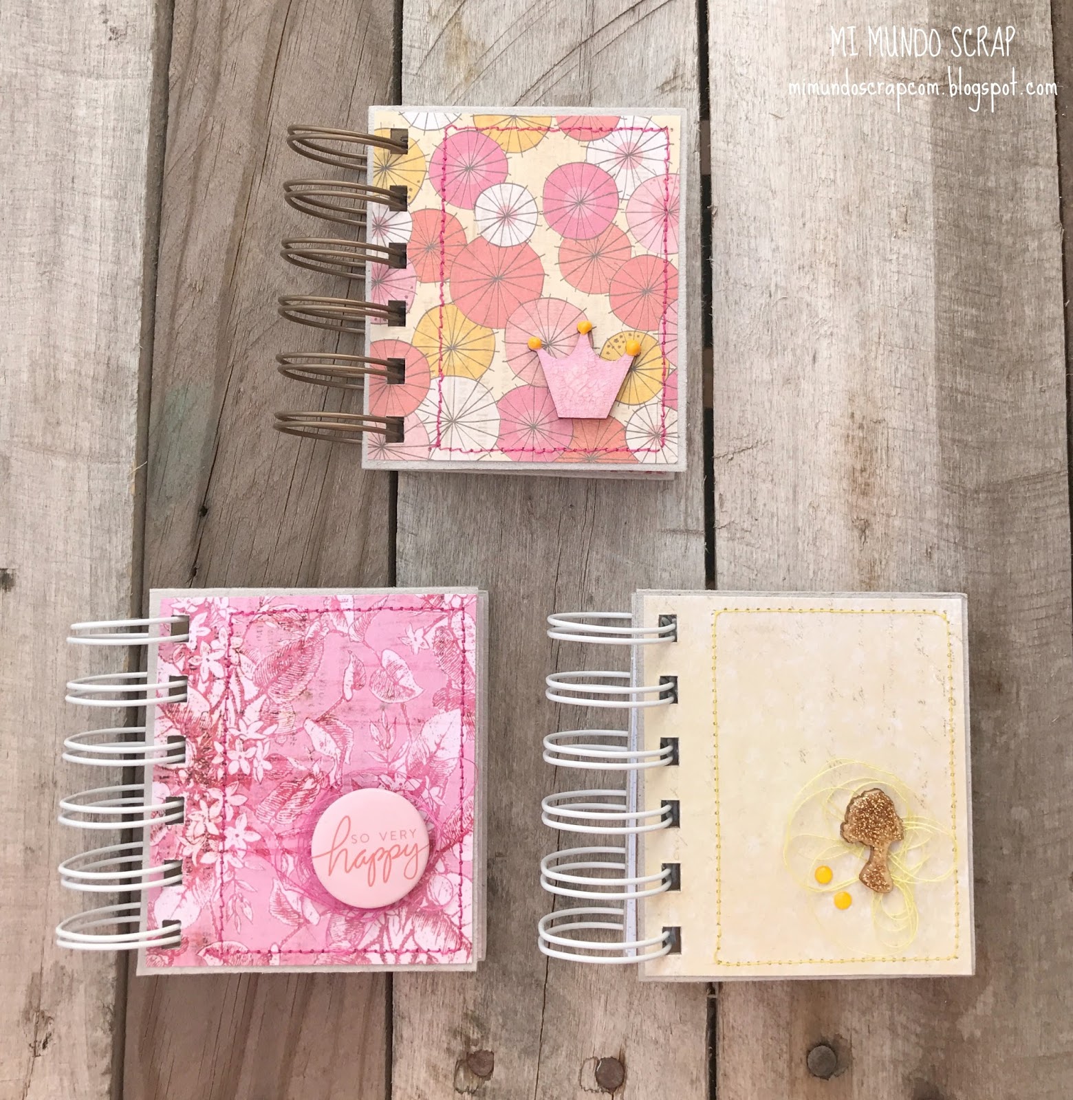 MINI LIBRETAS CUMPLE - MI MUNDO SCRAP