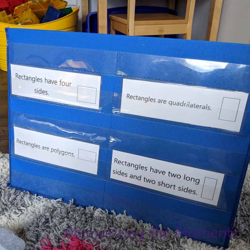 Memorizing the Moments: Tot School Rectangle Activities