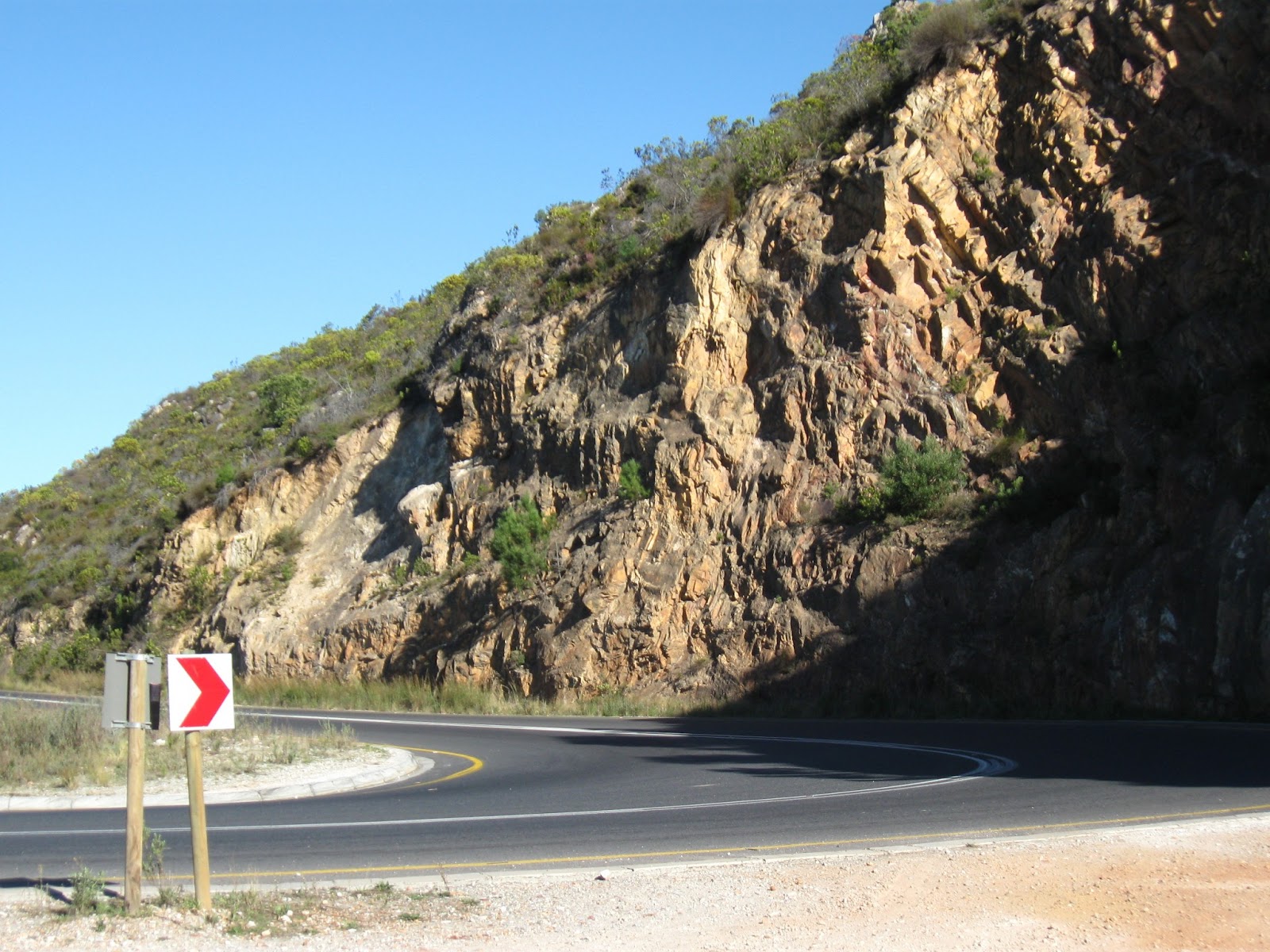 Clive on his motorcycle.: Cape Town, Grabouw, Franschoek via the pass ...