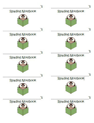 The Idea Backpack: Made It - Student Notebook labels