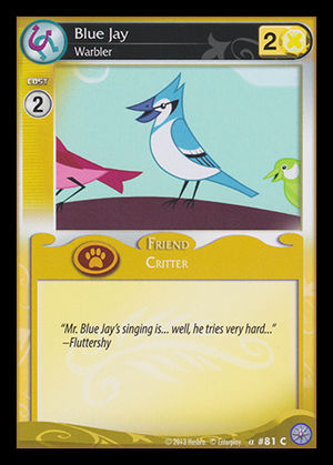 MLP Blue Jay, Warbler CCG Cards | MLP Merch