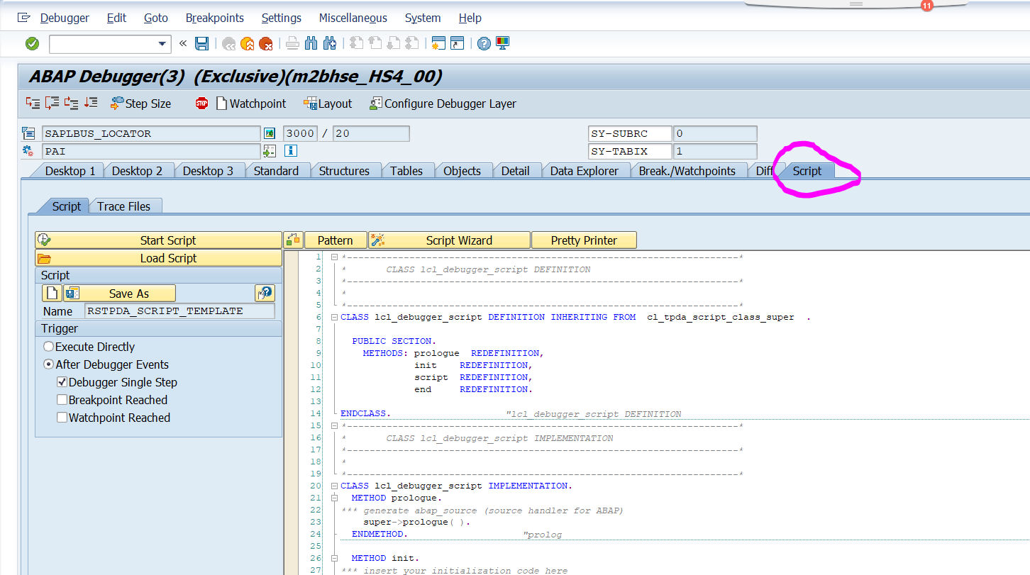 SAP ABAP Central: How to Stop your SAP Debugger on Update of Standard ...