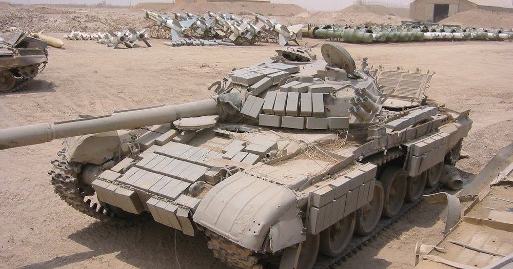 Historia y tecnología militar: T-72 iraquí con blindaje ERA