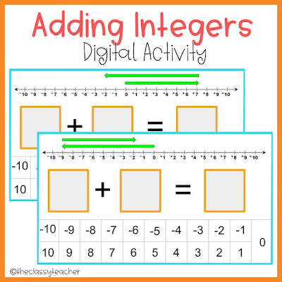 Five of My Favorite Integer Activities - The Classy Teacher