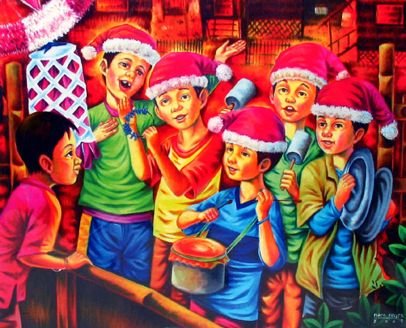 Making Christmas Tamborines - Filipino Culture by The Pinoy Warrior