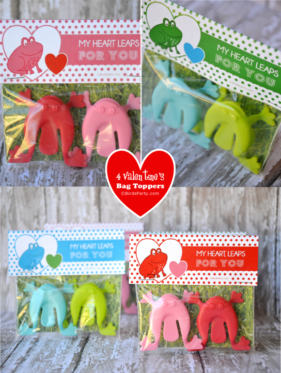 Free Valentine's Day Printable Favor Bag Toppers - Party Ideas | Party ...