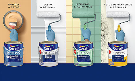 Home Center View: LINHA CORAL RENOVA PASSA A CONTAR COM MAIS TRÊS PRODUTOS