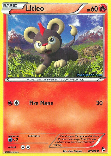 Litleo #19/106 -- Flashfire Pokemon Card Review | PrimetimePokemon's Blog