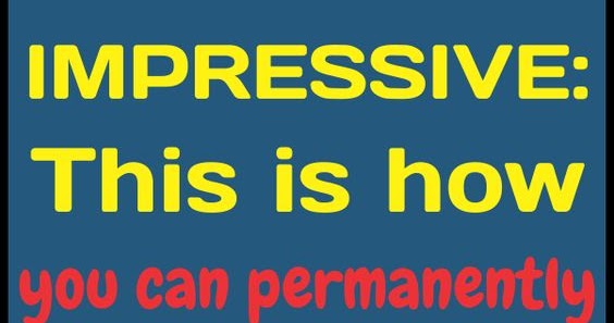 Impressive This Is How You Can Remove Body Hair Permanently No Need
