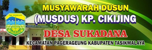 Download Kumpulan Contoh Spanduk Musyawarah Dusun Format CDR - KARYAKU