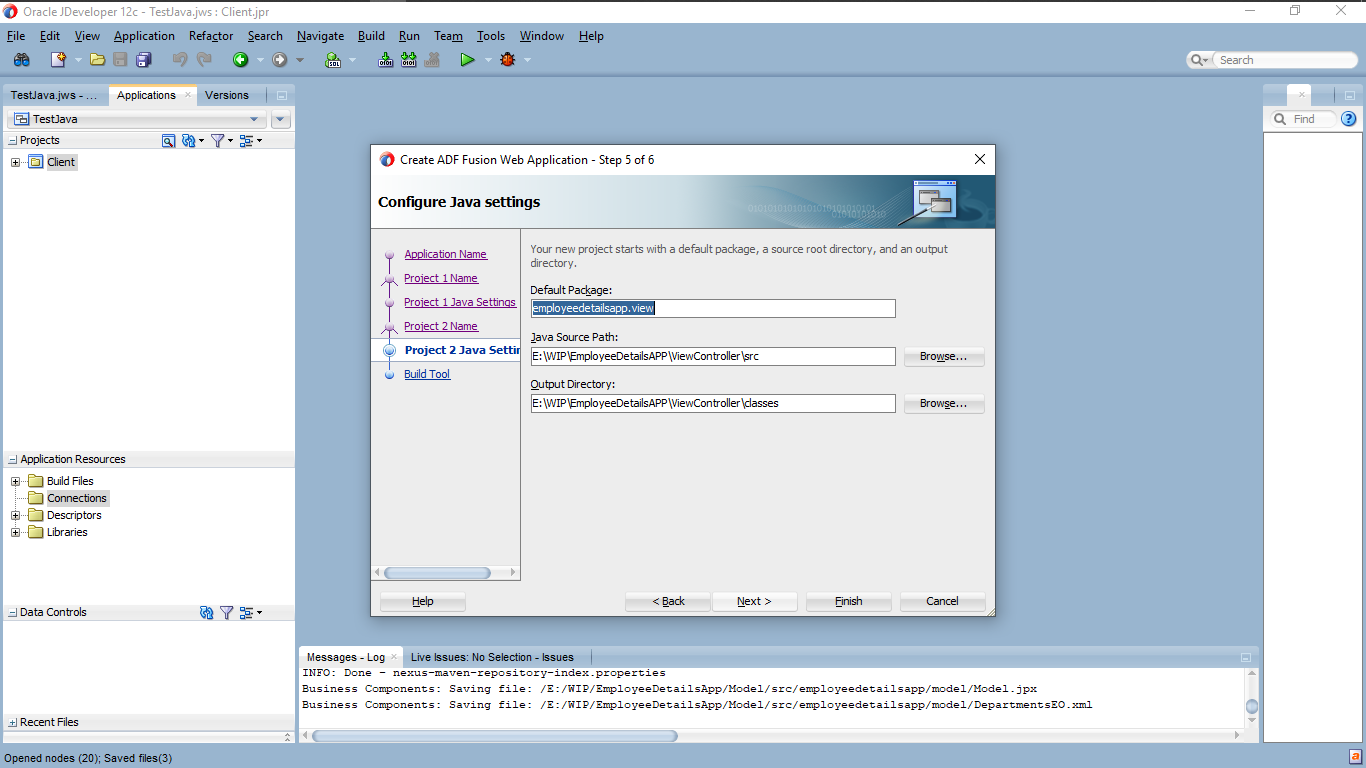 Creating First Oracle Adf Application