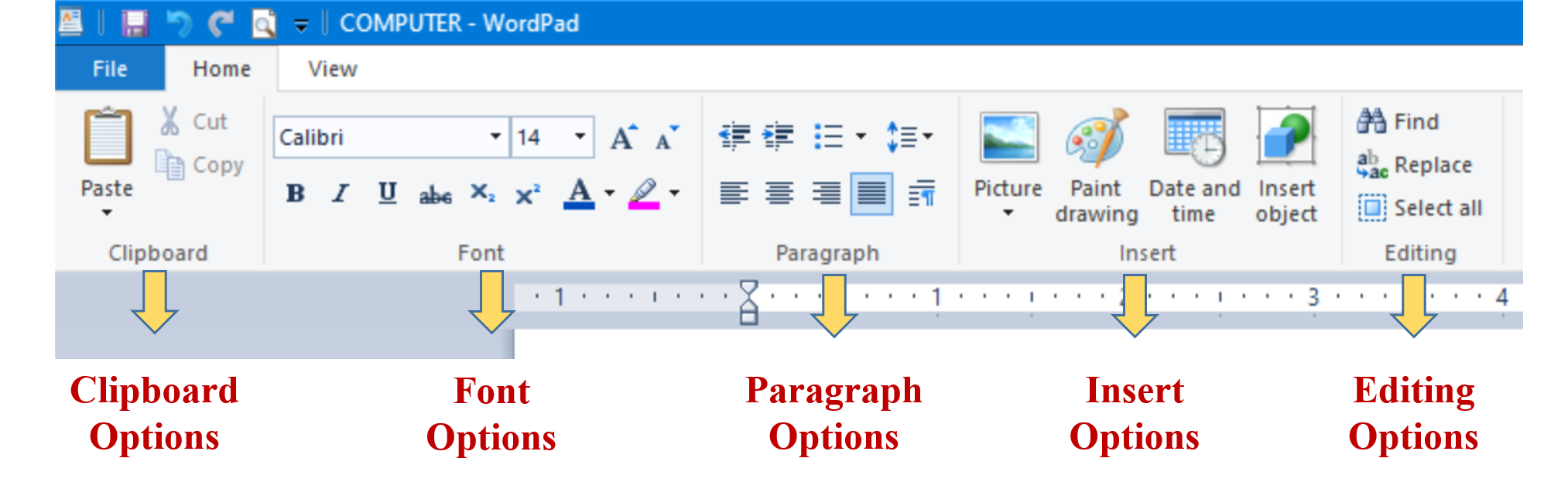 COPA-Guide | How to use Wordpad Features