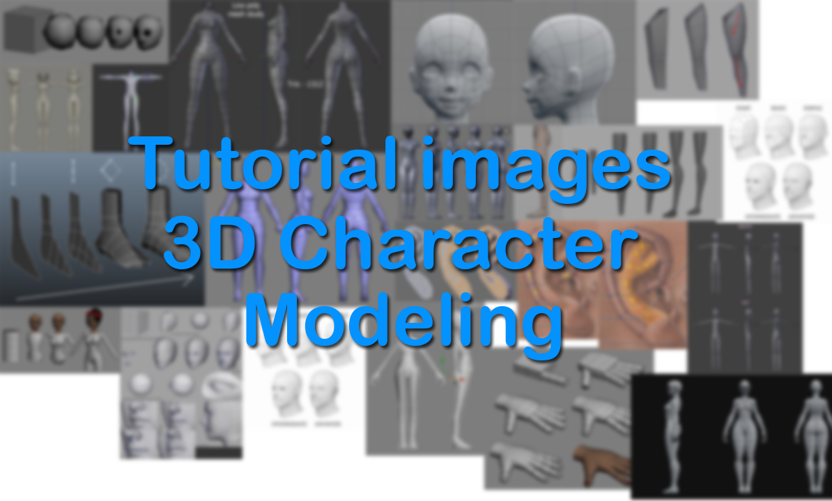 Tutorial images : 3D Character Modeling | Layth Jawad