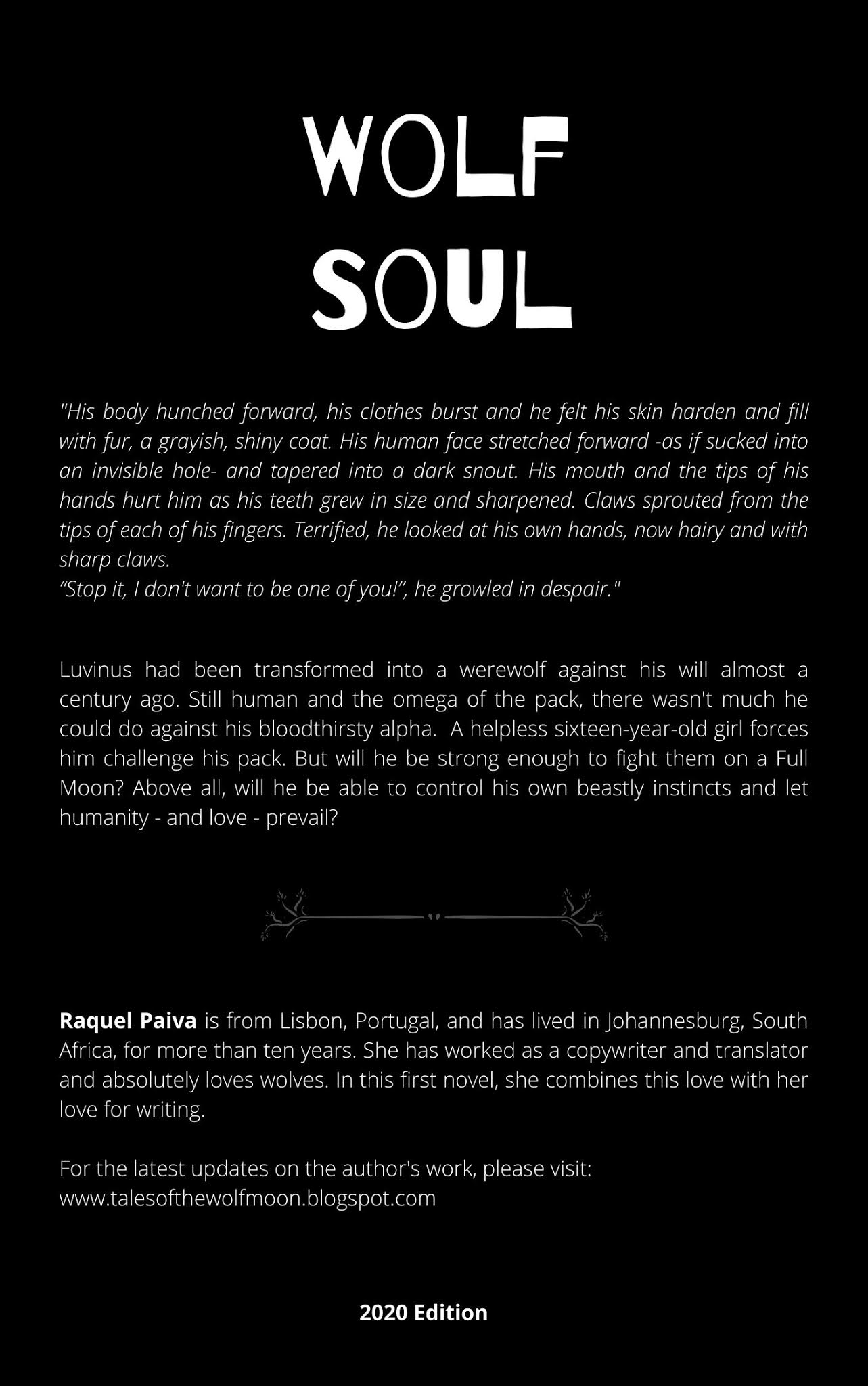 Wolf Soul - My debut Novel