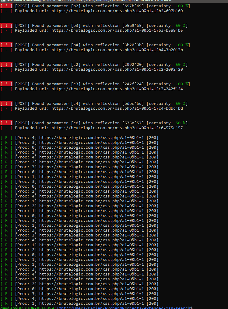 Extended-XSS-Search - Scans For Different Types Of XSS On A List Of URLs