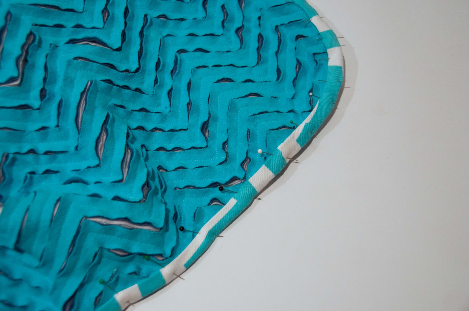 Aesthetic Nest: Sewing: Chevron Chenille Baby Blanket (Tutorial)