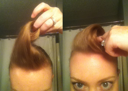 Bouffants and Beehives: Swirl Bangs