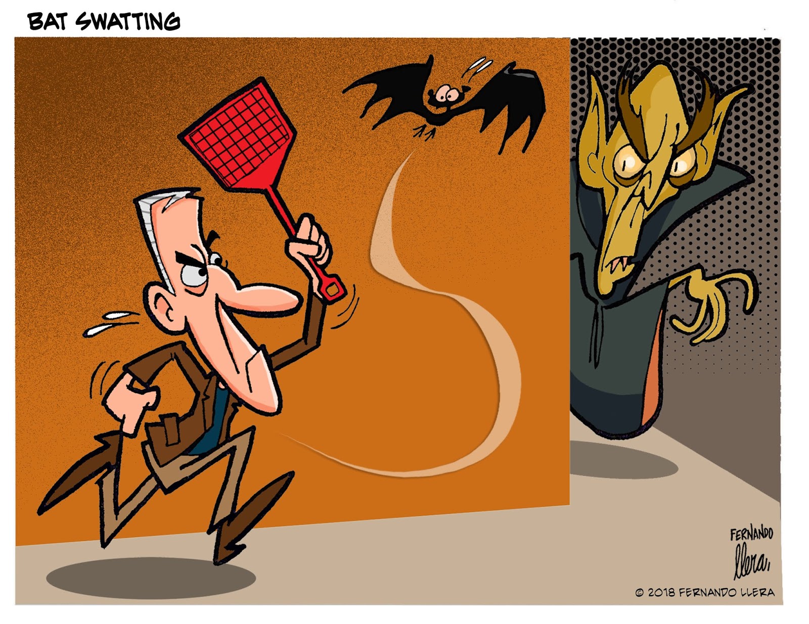 FERNANDO LLERA 'TOONS: Going batty on Halloween Night!