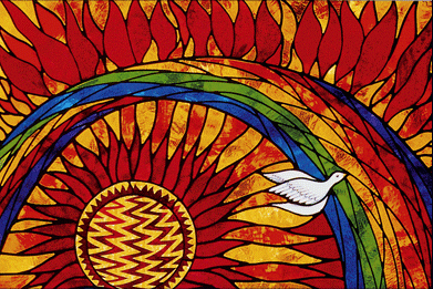 An Elliptical Glory: A Rushing Wind and Tongues of Fire (Pentecost)