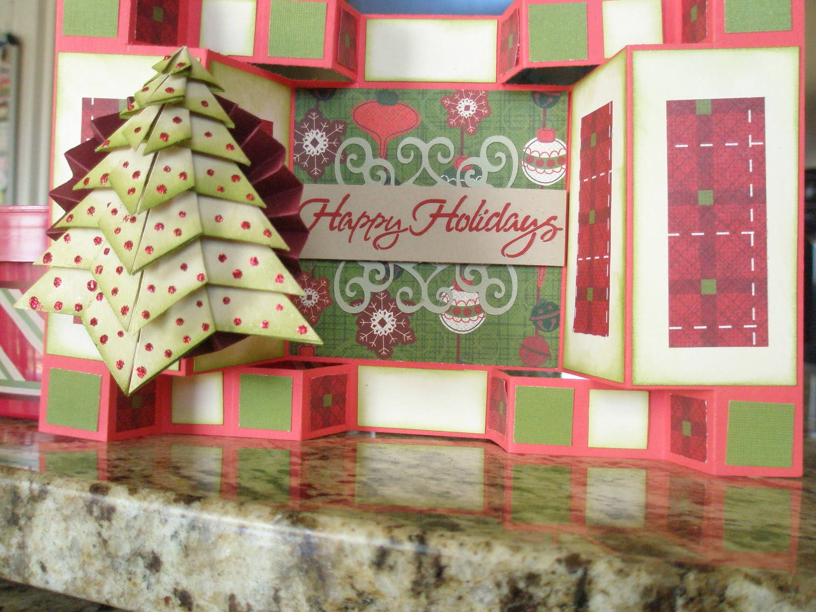 Scrappin' -N- Crafting Princess: Merry Christmas Fold Out Christmas Card