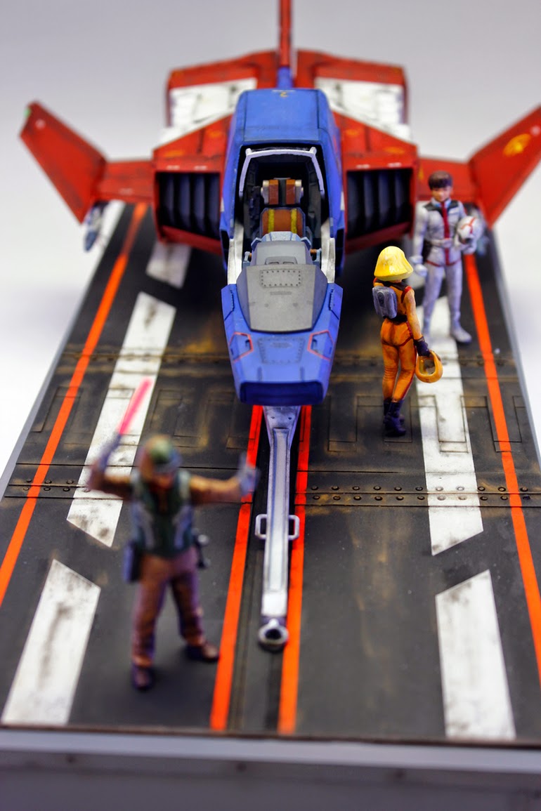 GUNDAM GUY: U.C. Hard Graph: 1/35 FF-X7 Core Fighter - Diorama Build