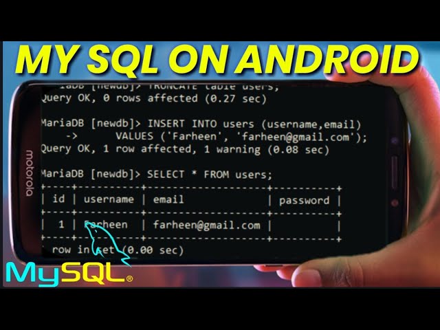 How To Get MySQL On Android How To Get MySQL On Android
