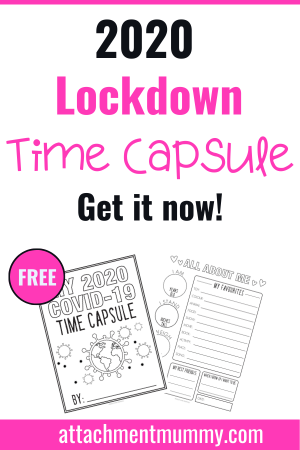 FREE Lockdown Time Capsule Colouring Pages Worksheets Printables FUN!