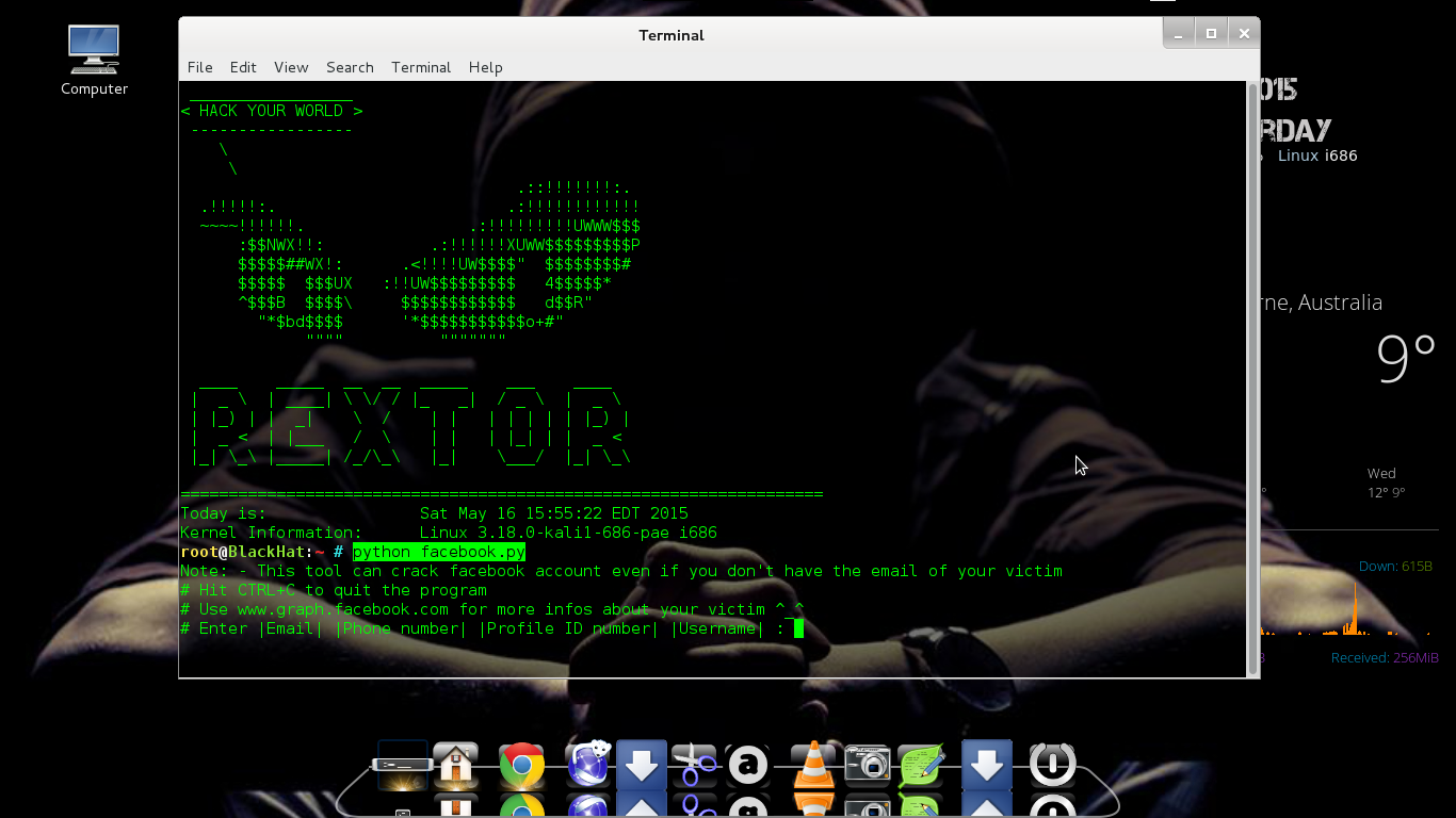 Cara hack password Facebook menggunakan kali linux ~ Samuel Revolution