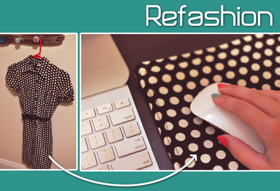 Creative Soul Spectrum: DIY Fabric Mousepad Refashion