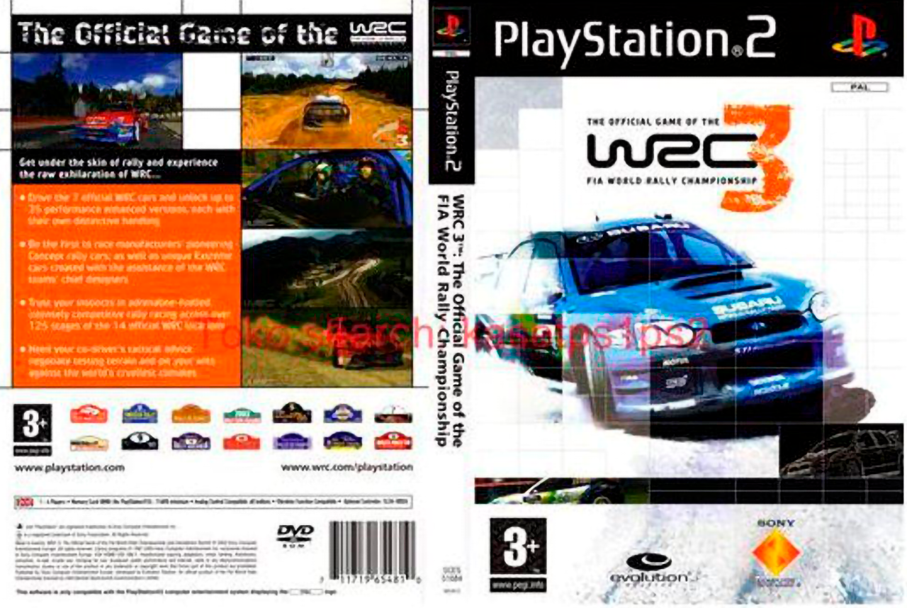WRC 3: The Official Game of the FIA World Rally Championship "PT-PT" (PLAYSTATION 2) ~ CH1N