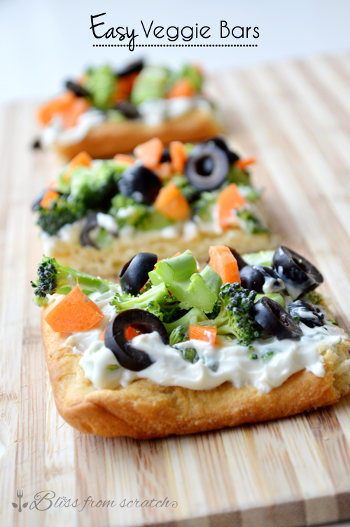 Easy Veggie Bars | Bliss From Scratch