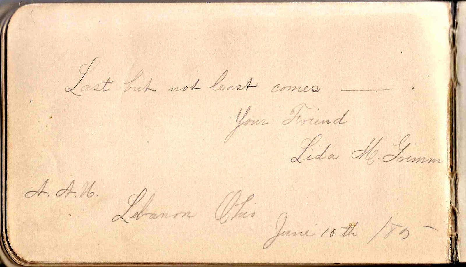 Heirlooms Reunited: 1880s Autograph Album of Alice Thorne, kept while ...