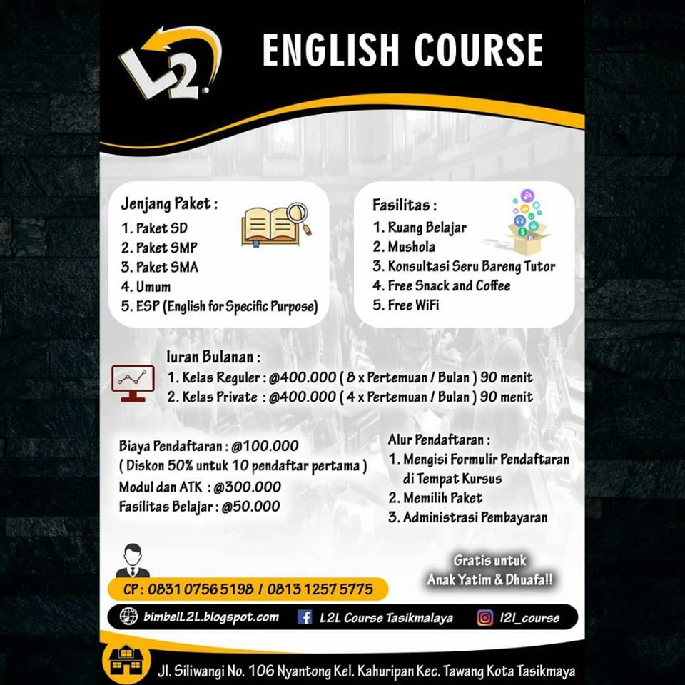 BIMBINGAN BELAJAR LEARNING TO LEARN L2L TASIKMALAYA