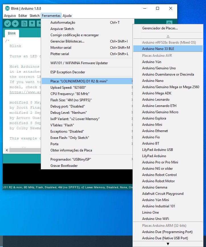 Dqsoft Arduino Nano 33 Ble Primeiras Impressões