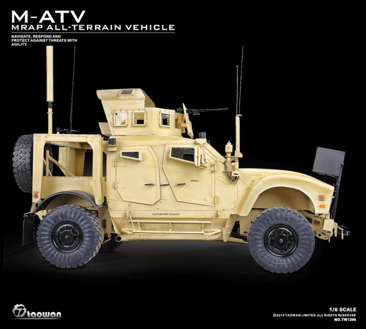 One Sixth Military Figure : Taowan M-ATV (MRAP ALL-TERRAIN VEHICLE)