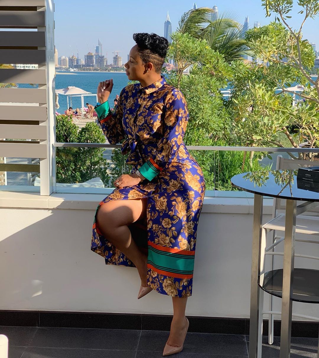 Shallie's purple beehive: Pokello Nare's recent style looks.