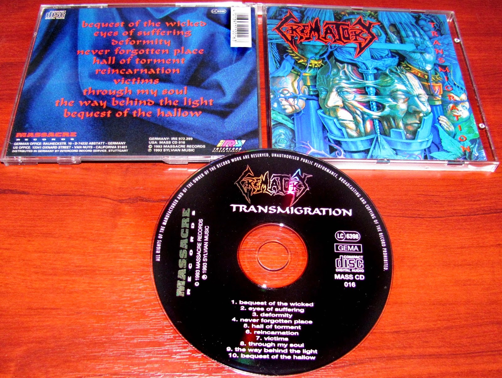 Моя коллекция Cd Crematory