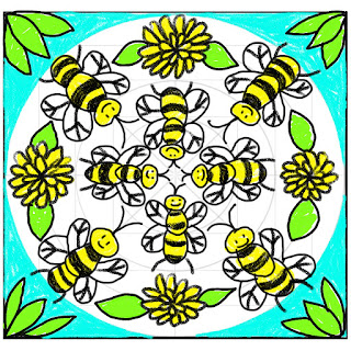 Art Sub Lessons: Insect Mandala - STEAM/STEM - Art Sub Lessons