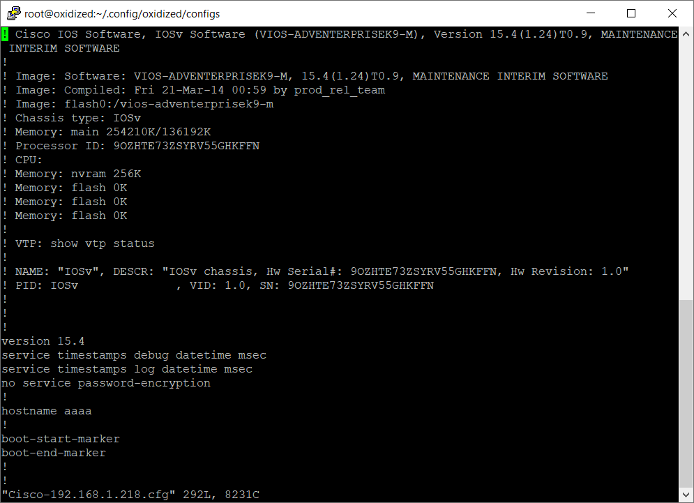 Oxidized - Cài đặt server backup configuration network tập trung với ...