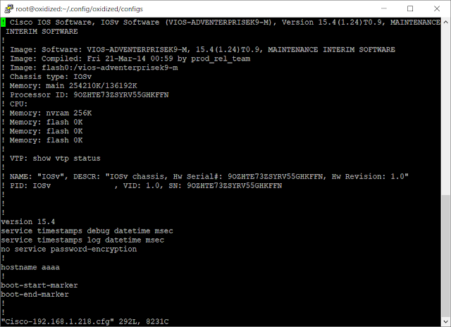Oxidized - Cài đặt server backup configuration network tập trung với ...