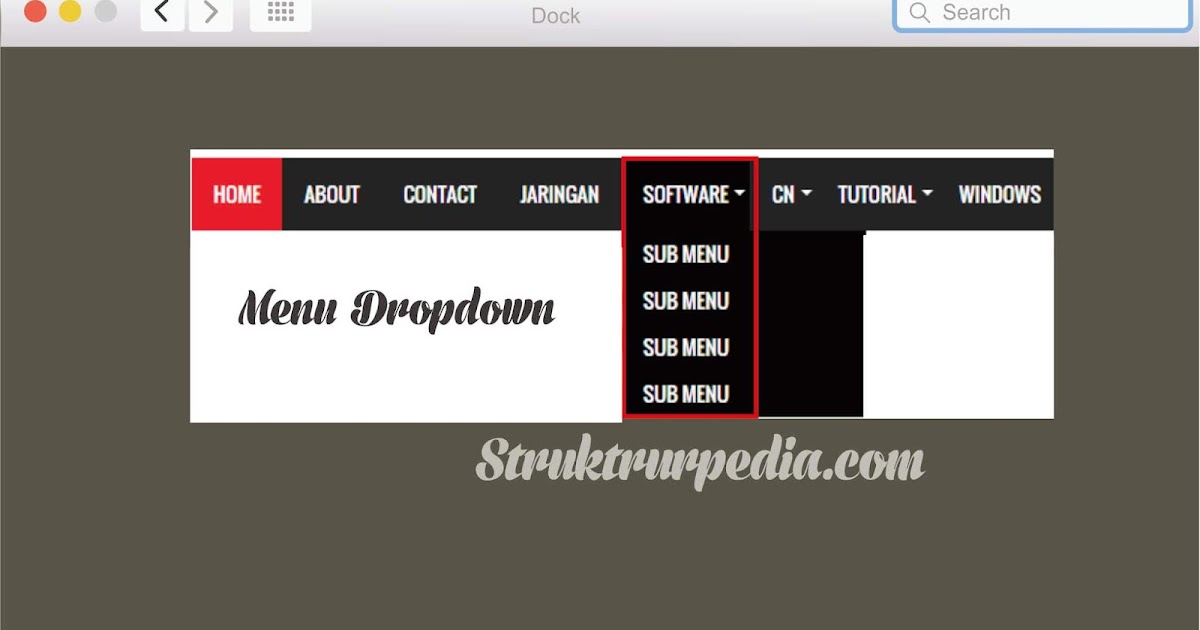 Cara Membuat Menu Navigasi dropdown Pada Blog Dengan Mudah - STRUKTURPEDIA
