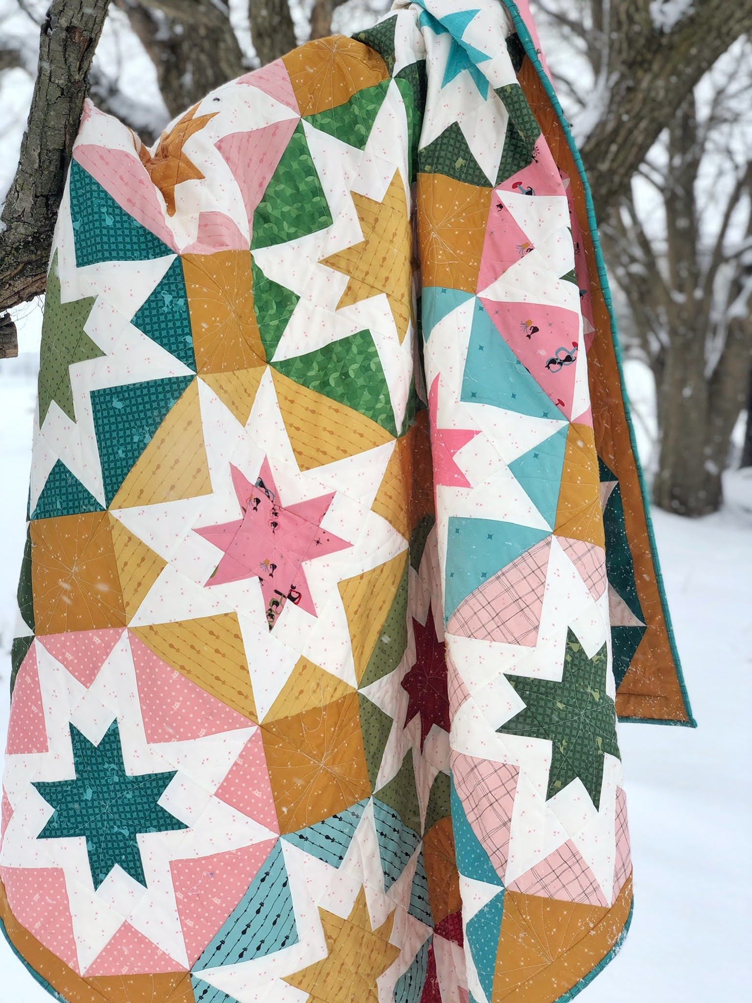 Abloom Quilt in Mod Meow