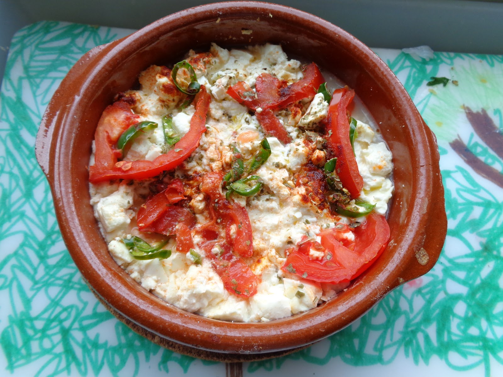 Wat ik gegeten heb: Langgebakken Feta uit de oven