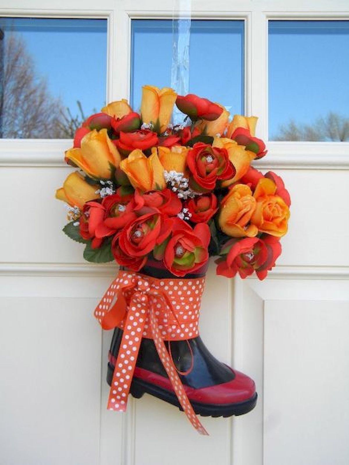 45 Spring Wreath Front Door Decor Ideas | ARA HOME