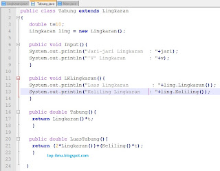 .: Contoh Program Inheritance pada Java